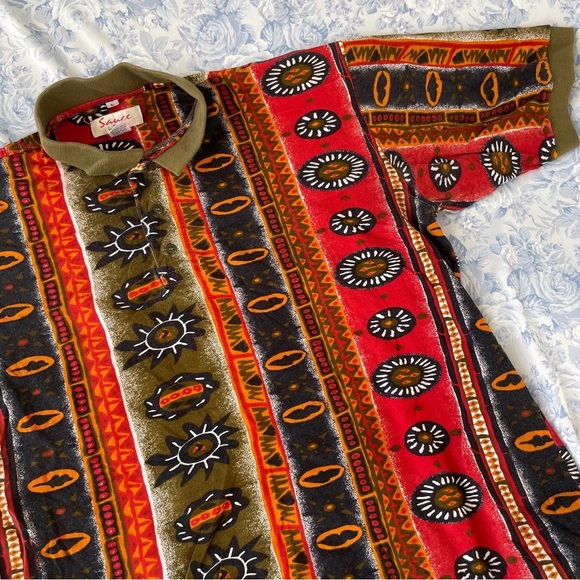 Vintage | Shirts | Vintage Polo Sauce Bern Large Hippy Boho 9s Grunge ...